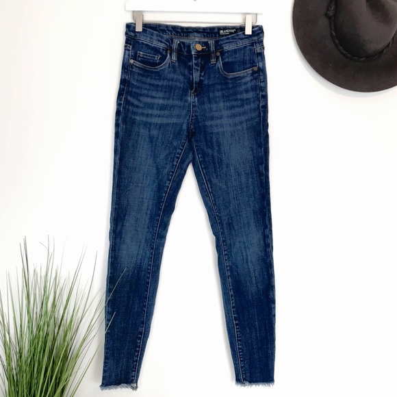 Blank NYC | Jeans | Blank Nyc Raw Hem Mid Rise Skinny Jeans 27 | Poshmark